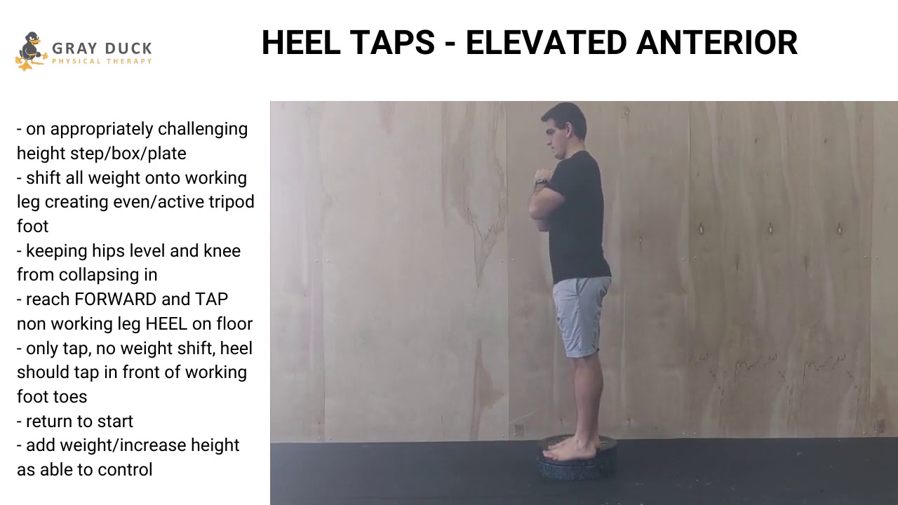 Heel Taps - Elevated Anterior - YouTube