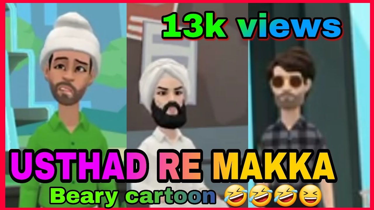 USTHAD RE MAKKA ||beary comedy 🤣🤣🤣||short story islamic cartoon ...