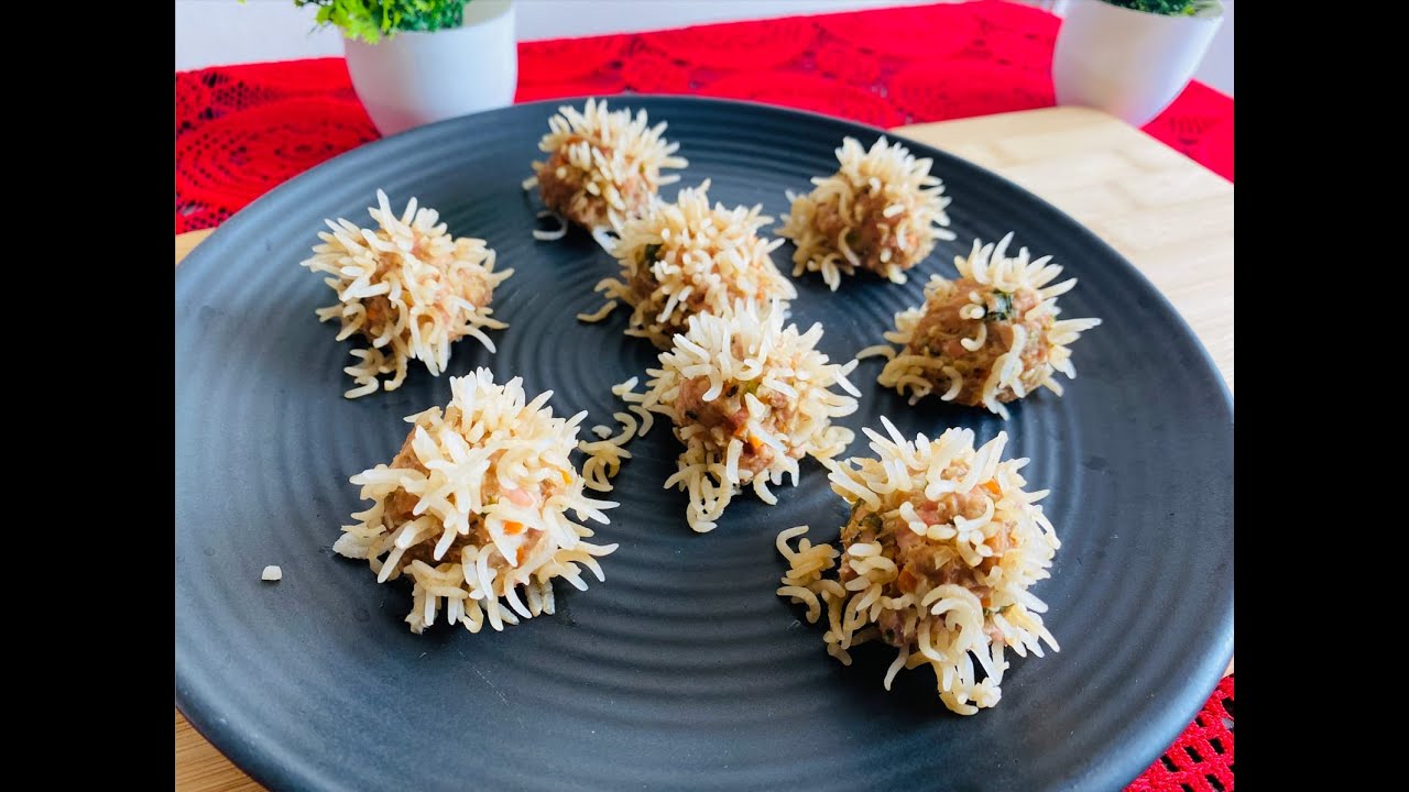 Chicken Rice Momo | Chicken Rice Dumplings |ঝাল কদম | চিকেন রাইস মোমো ...