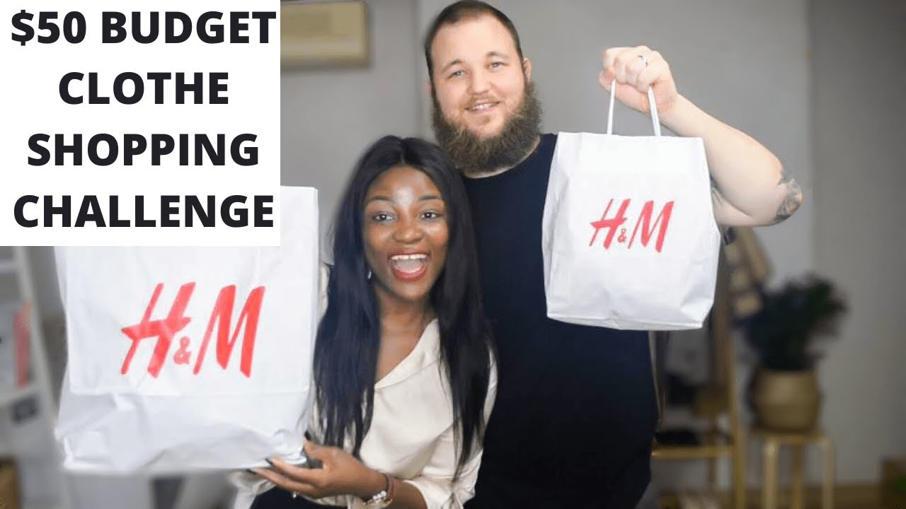 $50 BUDGET CLOTHING SHOPPING CHALLENGE | COUPLE CHALLENGE - YouTube
