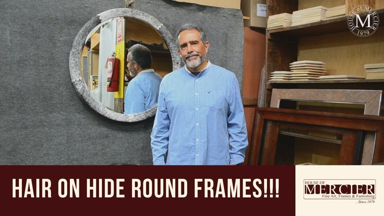 Hair on Hide Round Mirror Frames - Review by Andres - YouTube