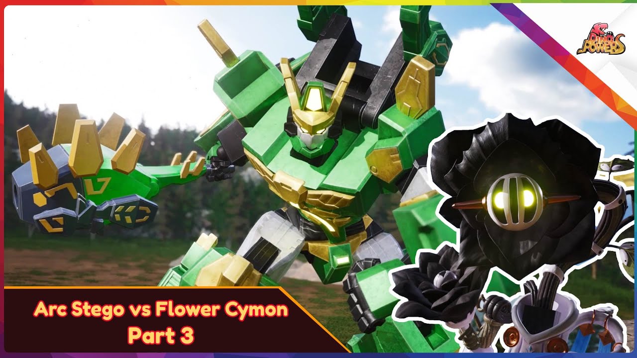 Dinopowers in Action! | Stego vs Flower Cymon part 3 - YouTube