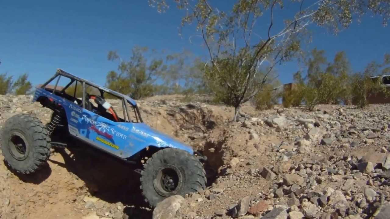 New AXIAL Scorpion Spyder crawling at Papago Park, Tempe - YouTube