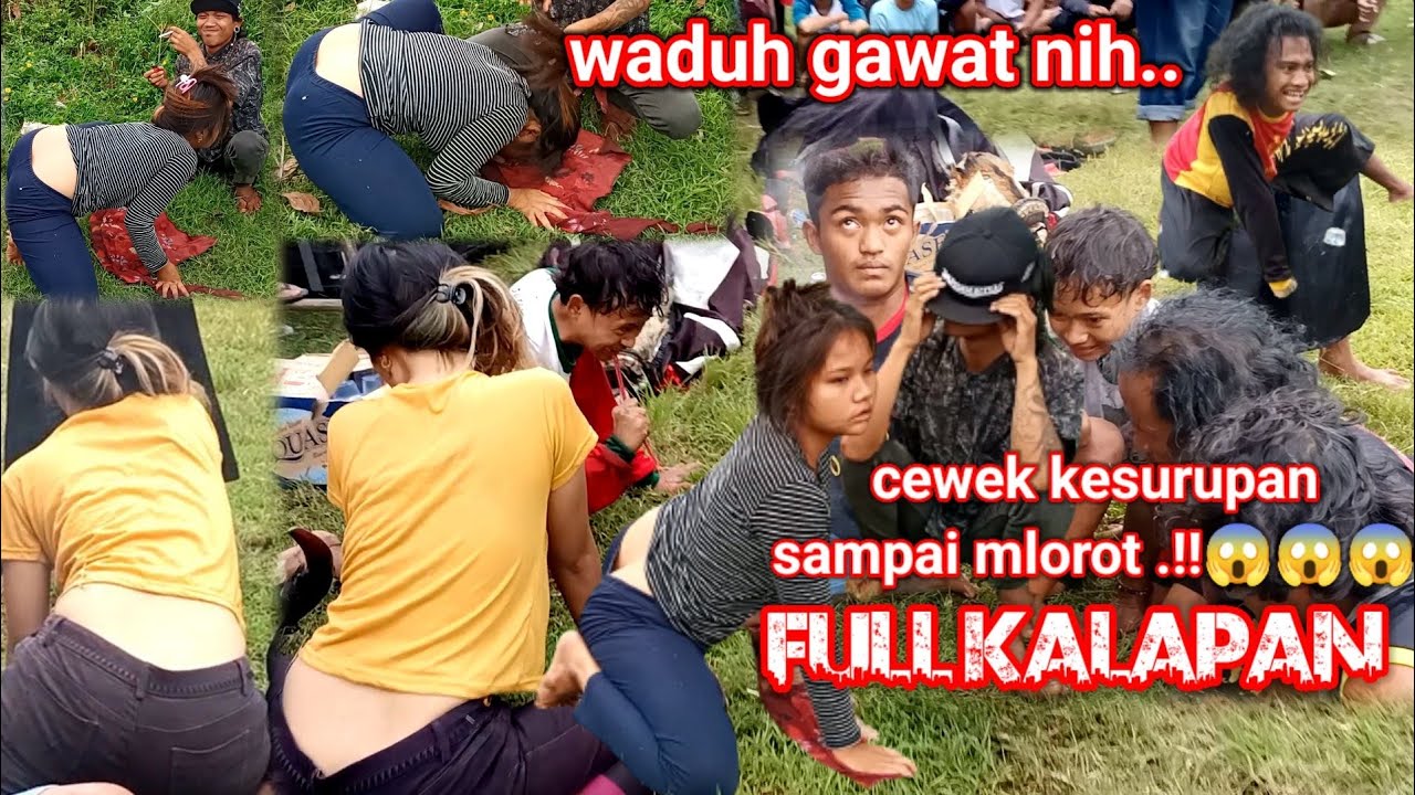 cewek kalap celana melorot 😱‼️full kalapan Bantengan nogo manik ...