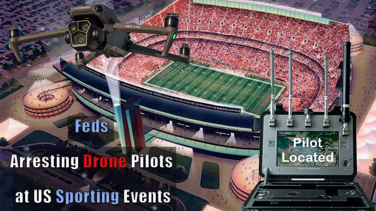Drone Pilots Arrested at U.S. Sporting Events - Anti-Drone Tech - YouTube
