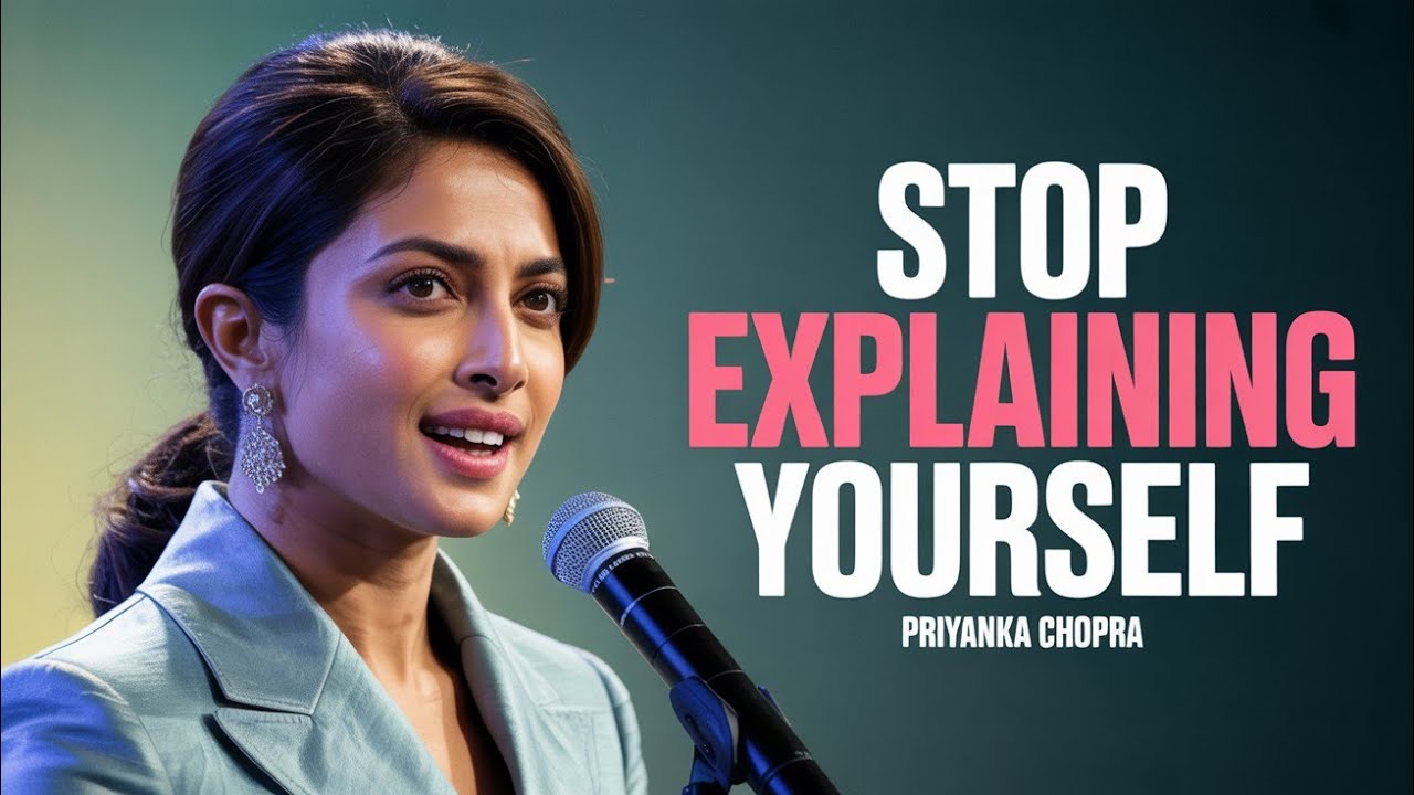 Stop Explaining Yourself - Start Choosing Peace ! Priyanka Chopra Motivational Speech - YouTube