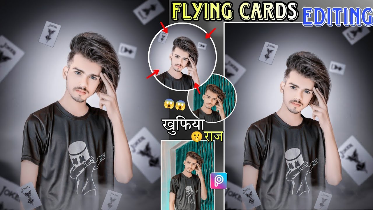 Flying cards photo editing || New concept photo editing | Manipulation ...