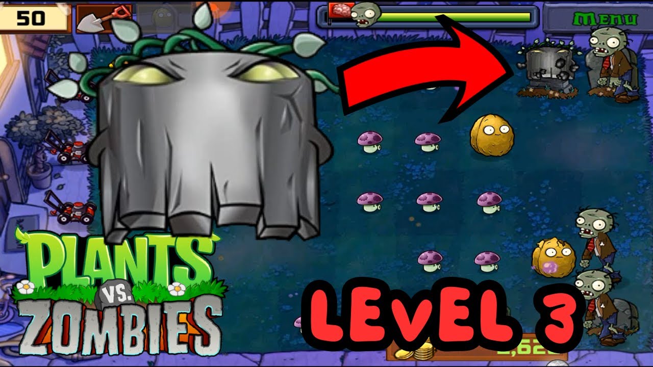 Plants vs Zombies Night Time Level 3 || Plants vs Zombies gameplay ...