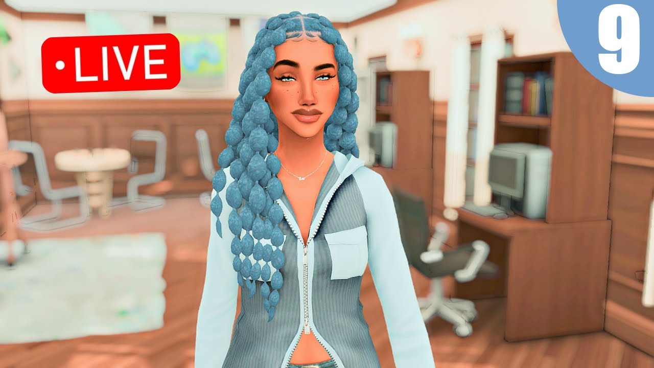 The Sims Not So Berry Challenge Blue Gen #9 (LIVE) | Changing her whole ...