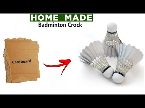 Diy Homemade permanent shuttlecock / how to make badminton shuttlecock ...