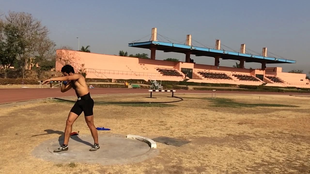 Shotput training and teaching - YouTube