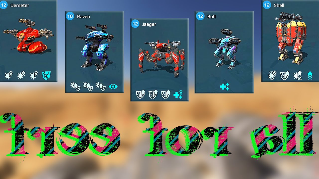 War Robots Raven Shell Minos Gameplay - YouTube