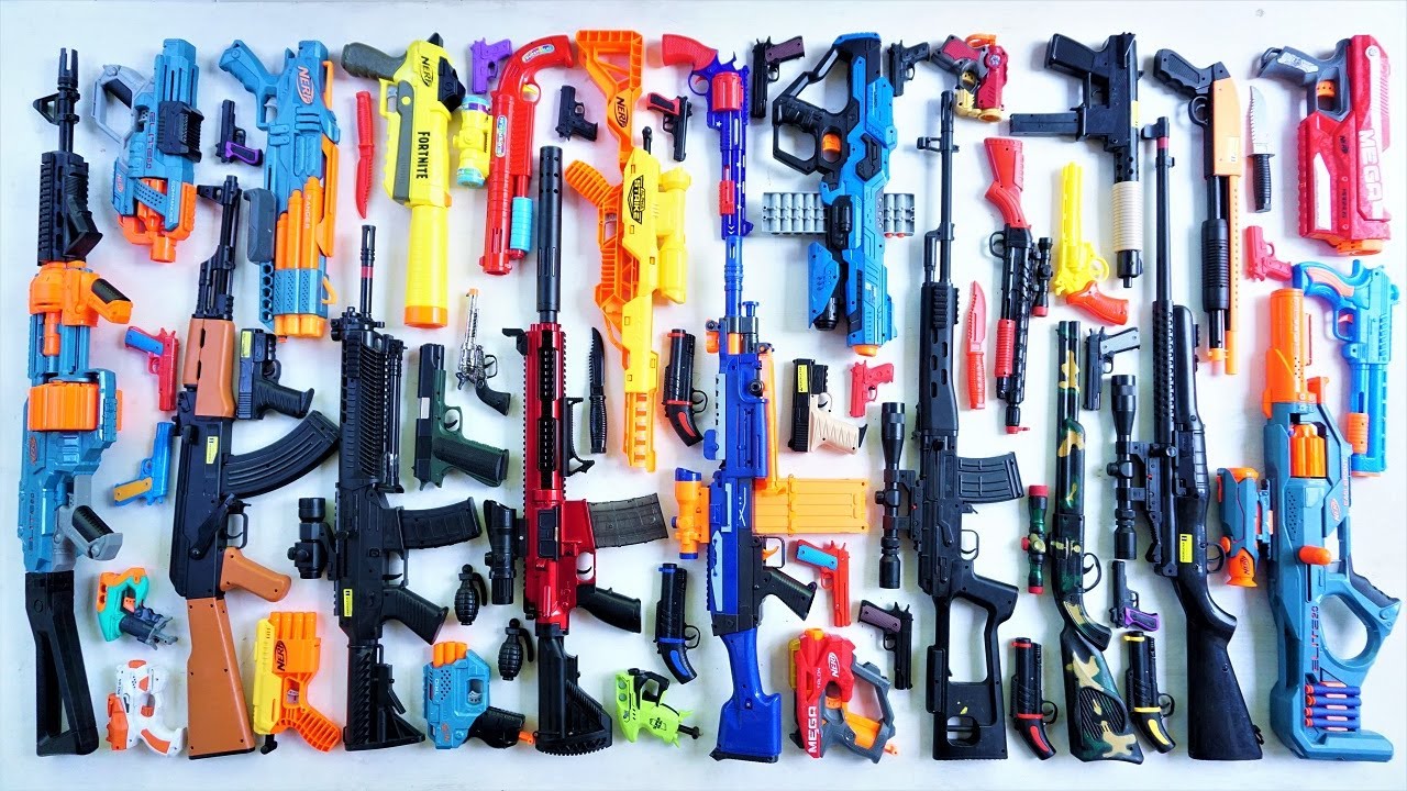 Collecting 7 Sniper Gun NERF UPGRADE M16 ELITE SHOCK WAVE BLACK SIG ...