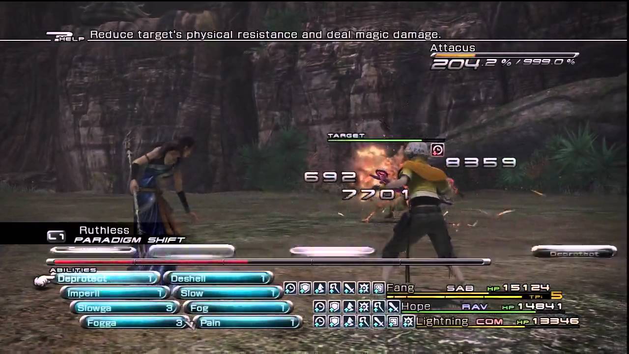 FFXIII Mission 51 Attacus, the Soulless HD (5 Star Rating) - YouTube