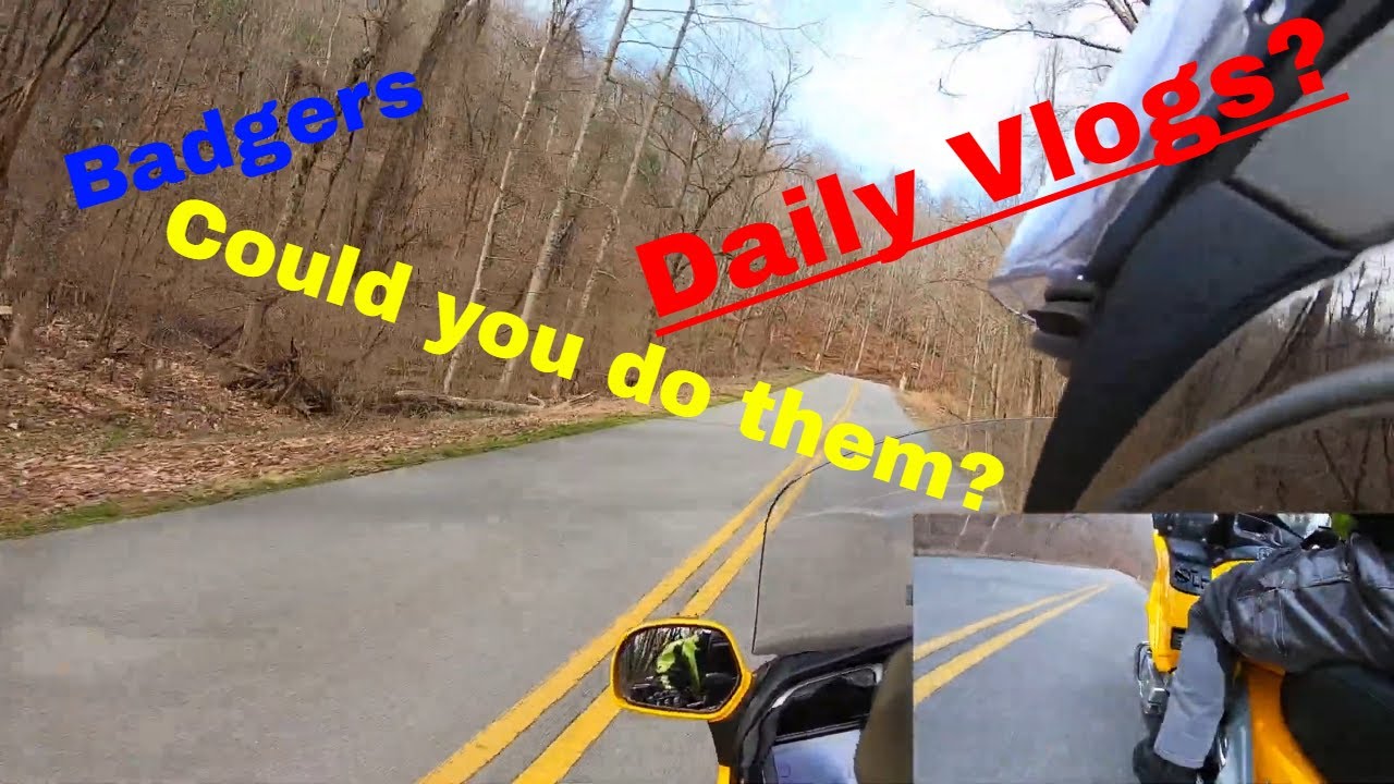 Motovlog: 2010 Honda Goldwing: Talking Badgers, daily vlogs, and losing ...