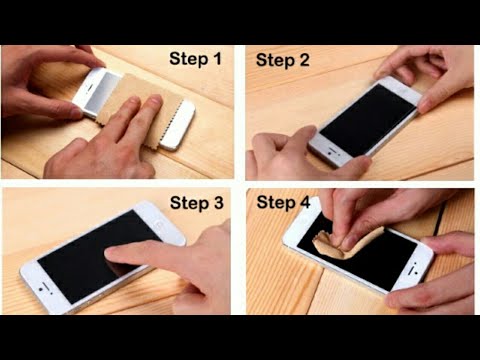 How To Install Mobile Screen Tempered Glass. - YouTube