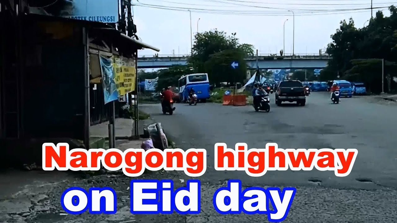 Suasana Jalan Raya Narogong Cileungsi Pada Hari Raya Iedul Fitri 1444H ...
