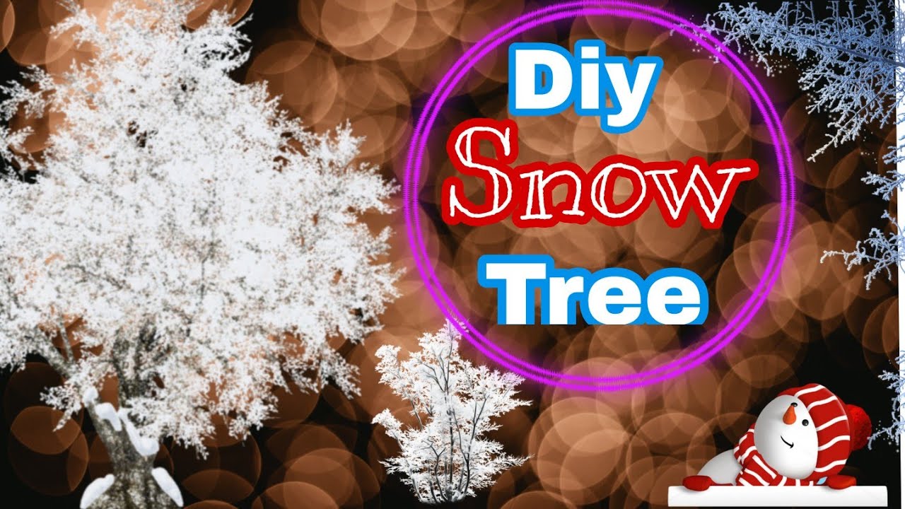 Snow 🎄 tree for Christmas under 3 rupees very easy - YouTube