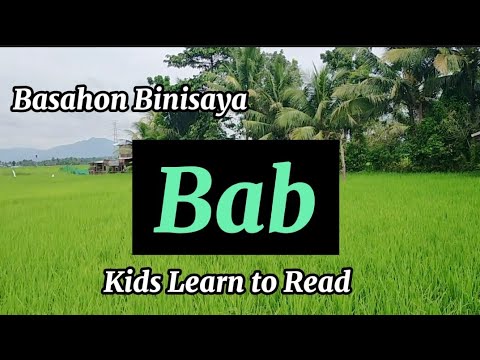 4 Basahon Binisaya / Kids Learn to Read Words / Cebuano Accent / Bab ...