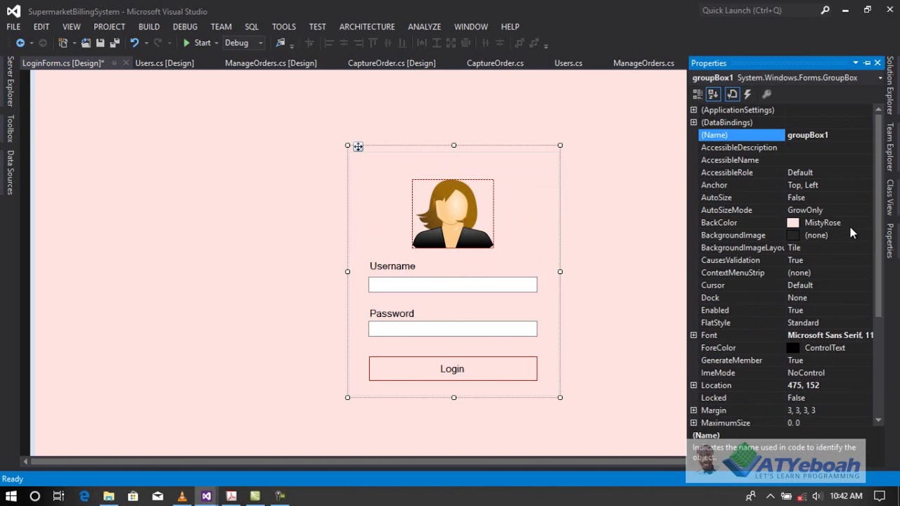 A Supermarket billing software - How to build a login system 1 - YouTube