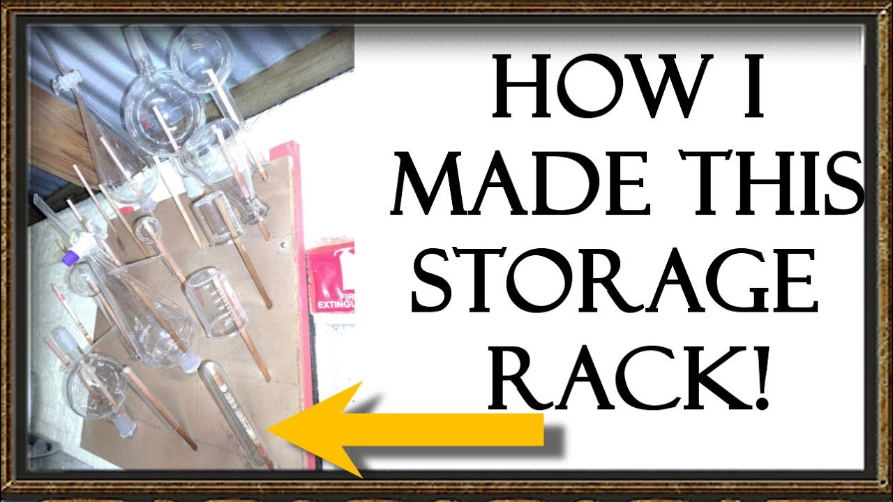 How to make a Home Laboratory Wall-Mount Glassware Drying/Storage Rack ...