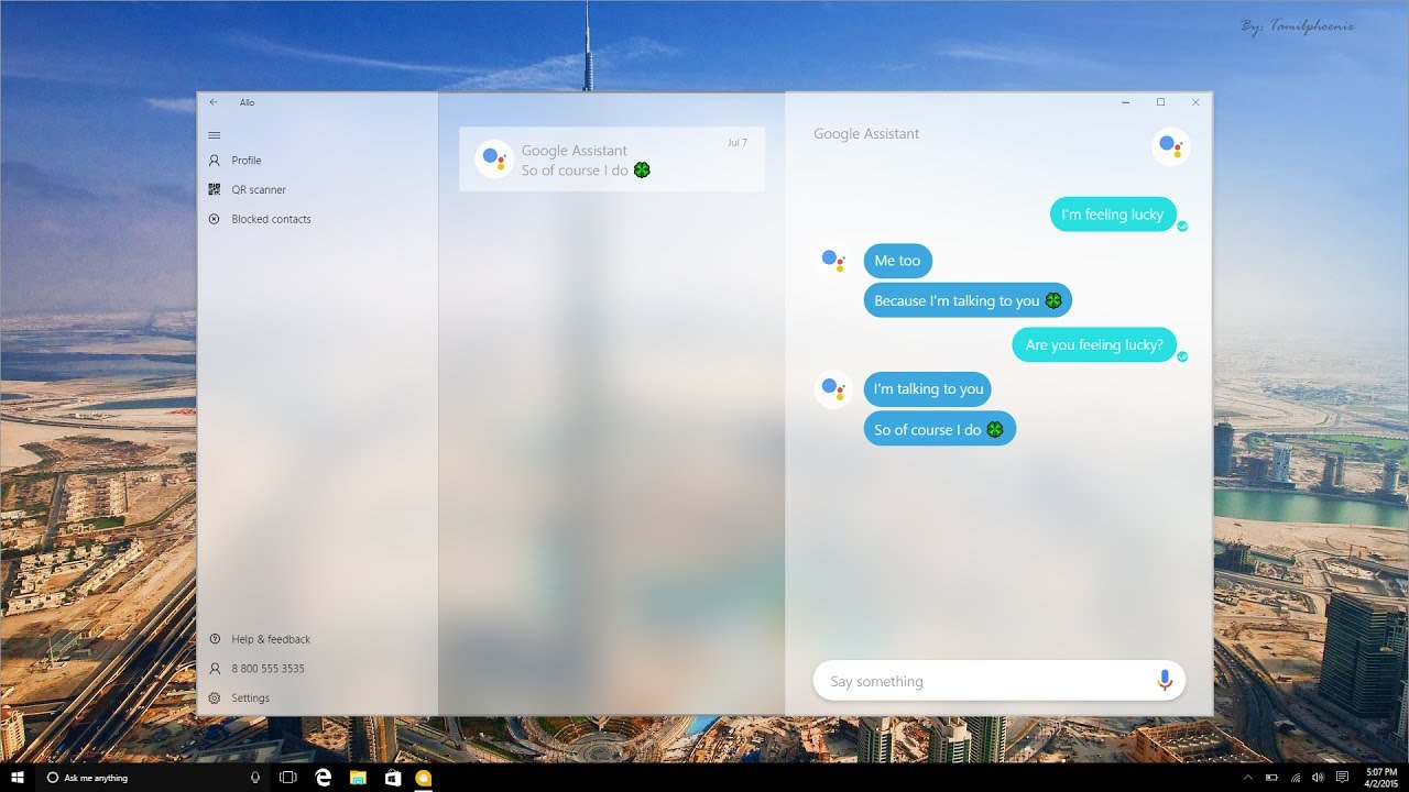 Google Allo Fluent Design | Concept | Speedart - YouTube