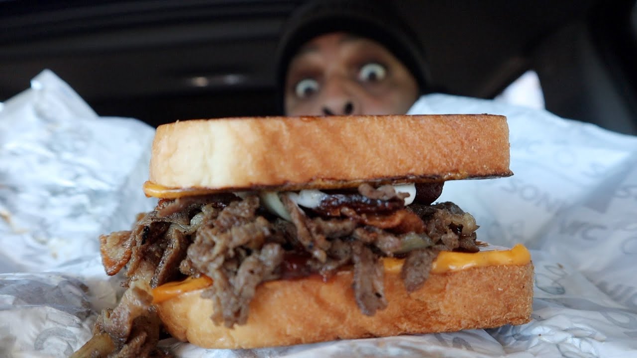 New Sonic Steak And Bacon Grilled Cheese Review Youtube