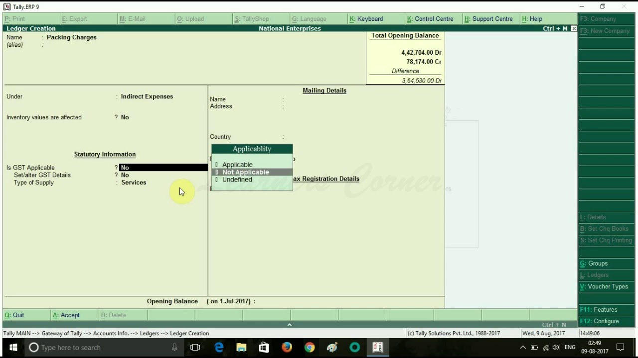 GST - Creating Expense Ledgers in GST - YouTube