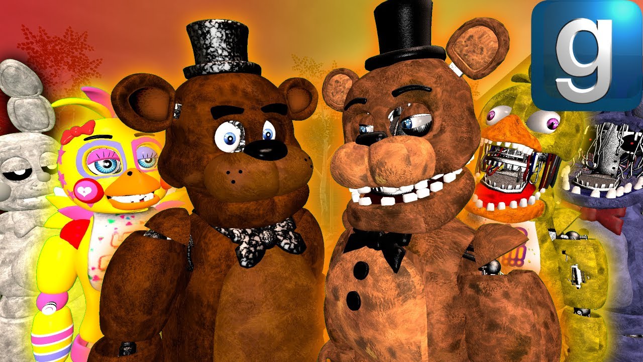 Gmod FNAF | Freddy Finds The Withered Animatronics! - YouTube