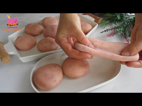 Japon Tatlısı MOCHİ TARİFİ❗ Çilekli 5 dakikada. Ev yapımı tam ölçü😍 Herkes bu tatlıyı çok sevecek💕