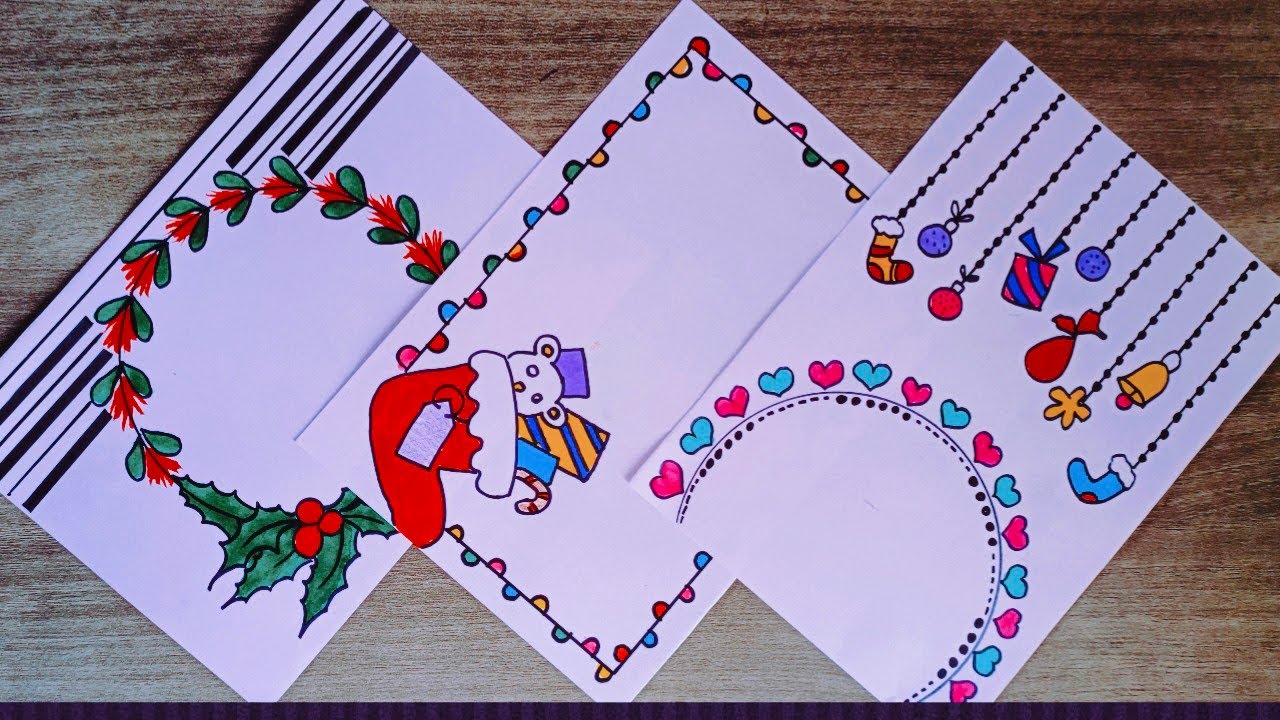 Easy & Beautiful white paper Christmas Card Making /DIY Greeting Card ...