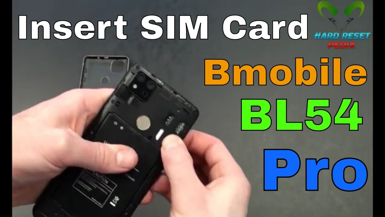 Bmobile BL54 Pro Insert The SIM - YouTube