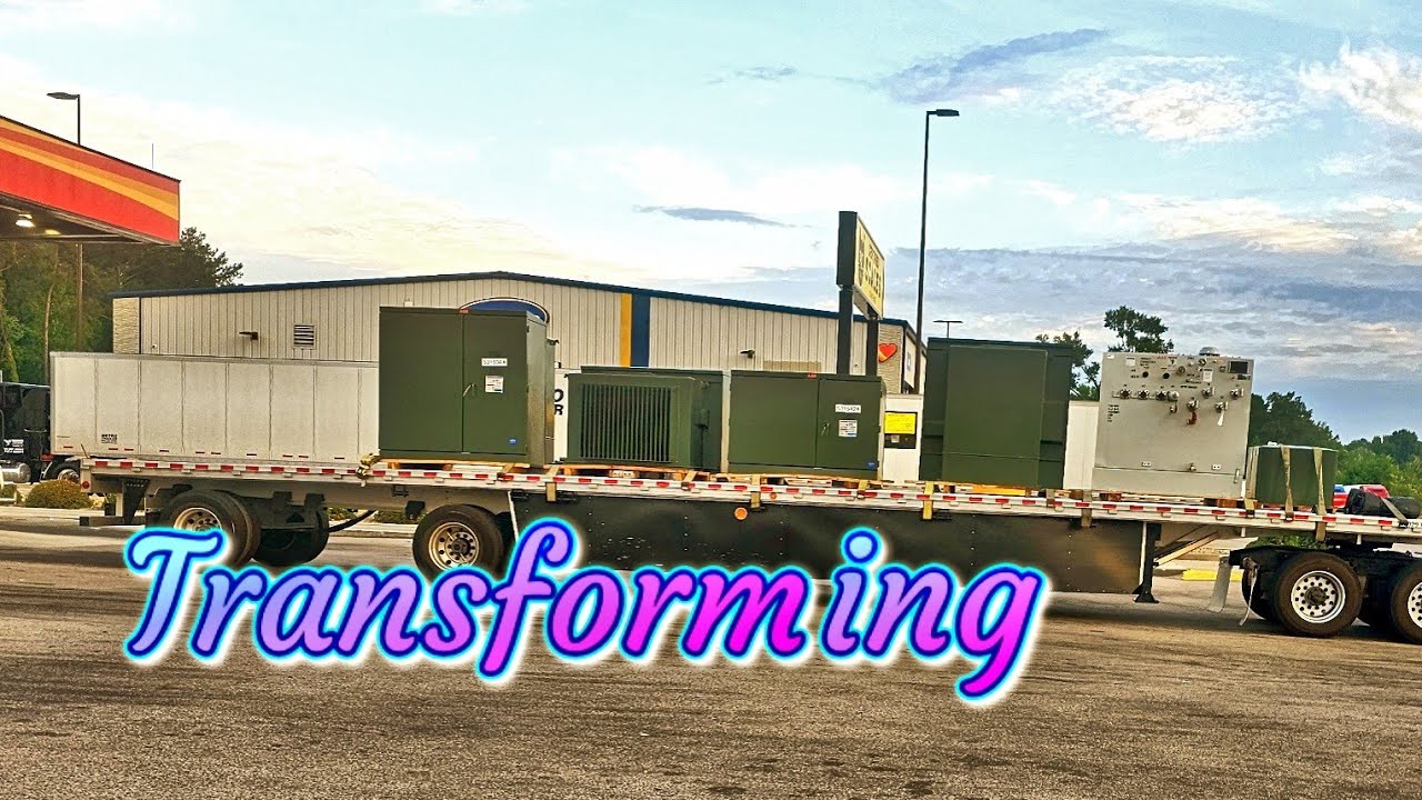 Prime inc female flatbed driver ! Transformer load ! - YouTube