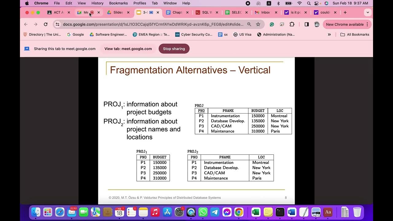 How do we do Database Fragmentation: Horizontal Fragmentation - YouTube