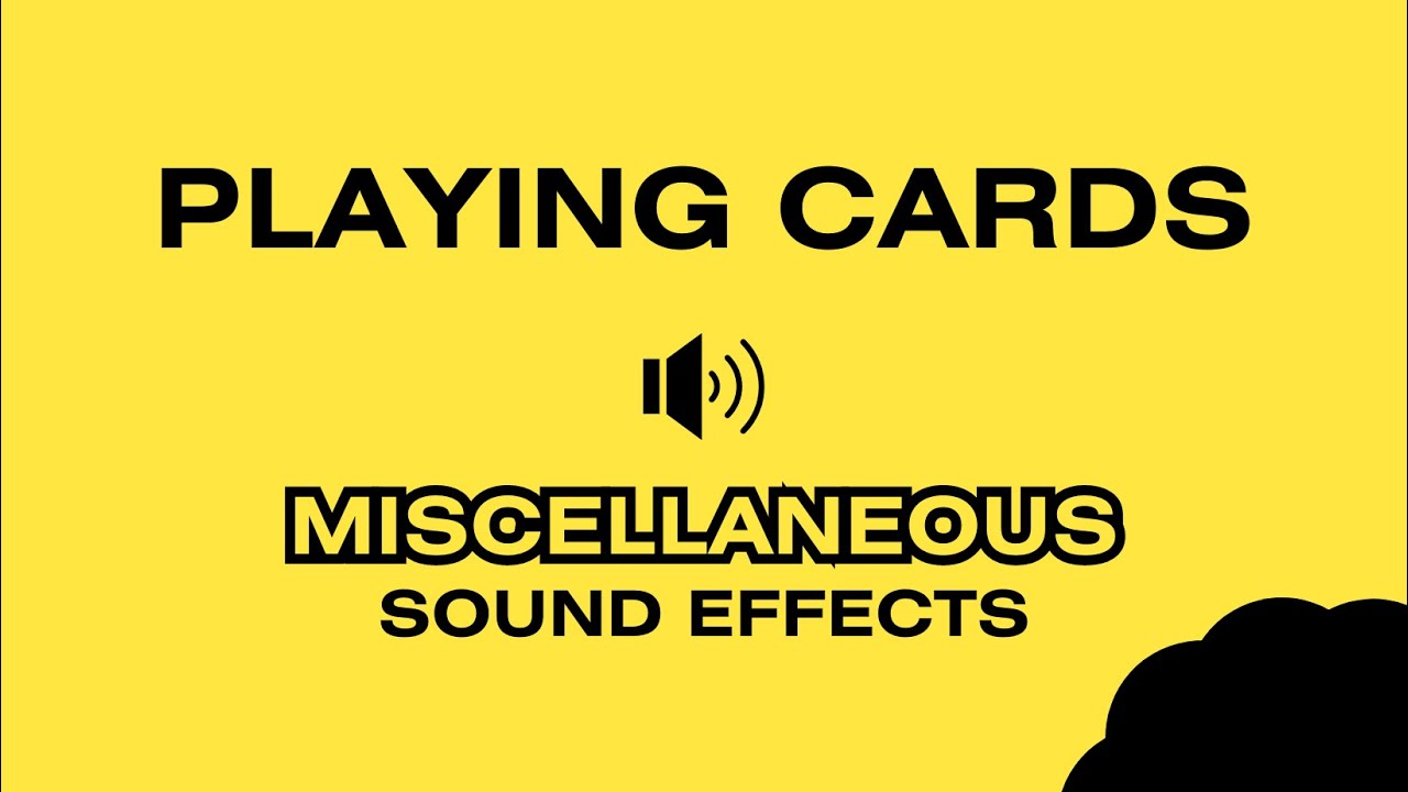 PLAYING CARDS - Sound Effects - YouTube