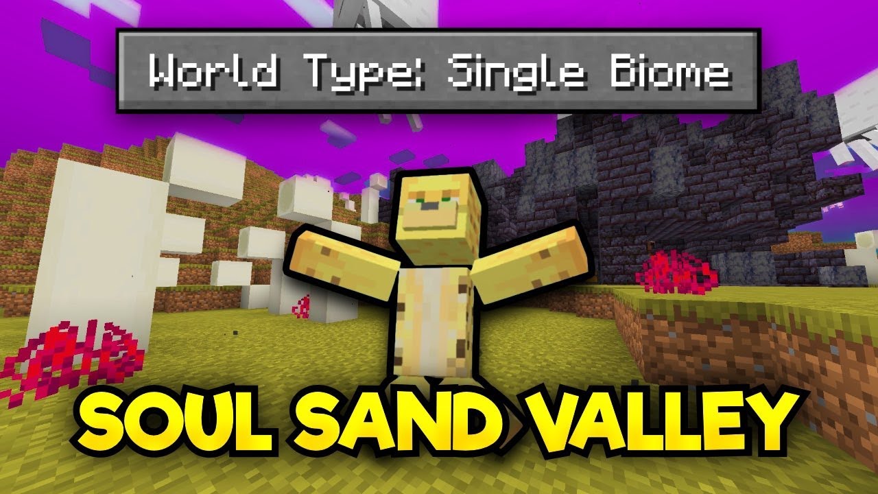 Can I Survive In A 100% Soul Sand Valley World? - YouTube