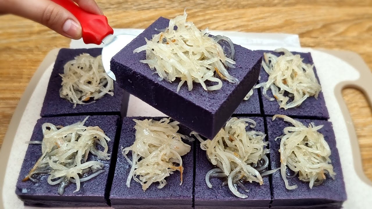 UBE CASSAVA CAKE using cassava flour - YouTube