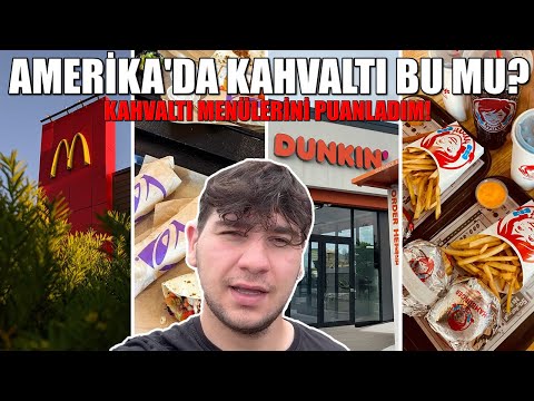 AMERİKA’DA FASTFOOD KAHVALTILARINI DENEDİM! McDonald’s, Wendy’s, Dunkin Fiyat ve Lezzet Kıyaslaması!