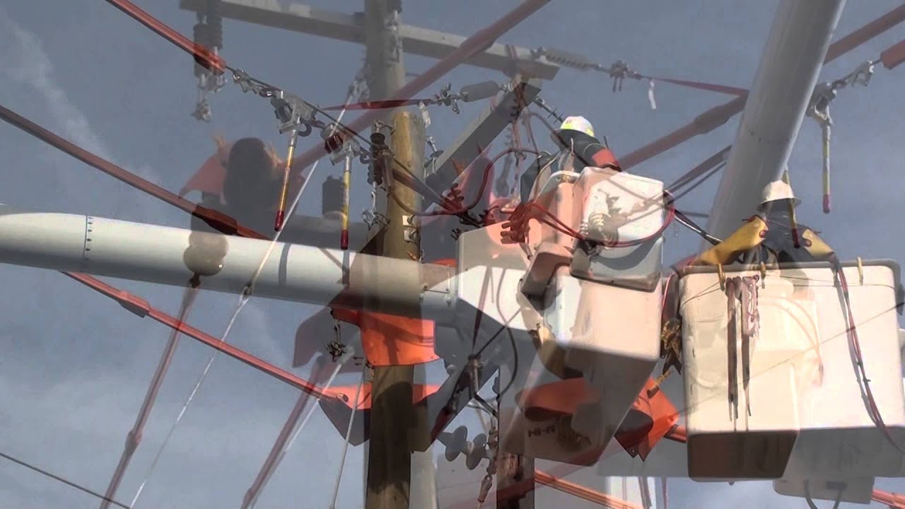Power Pole Work Part 1 - YouTube