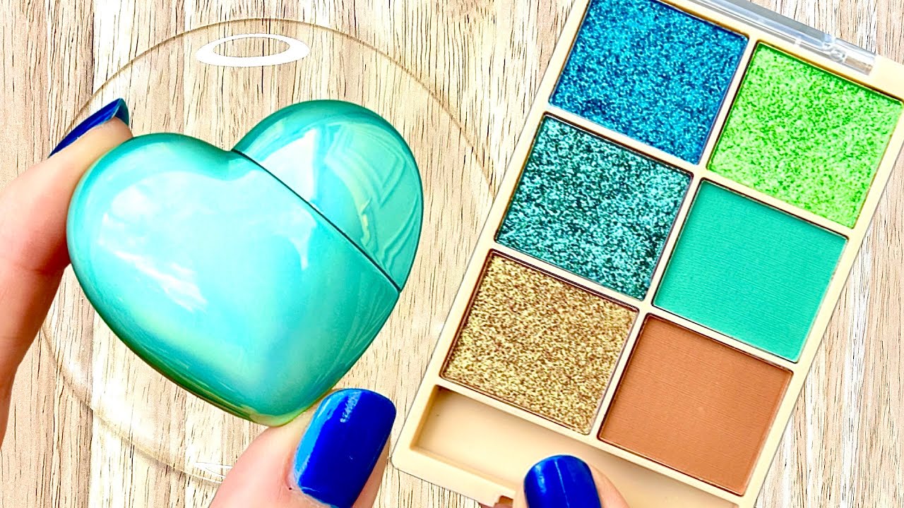 MAKEUP Slime Coloring!! Satisfying Slime Mixing!! Series #196 - YouTube