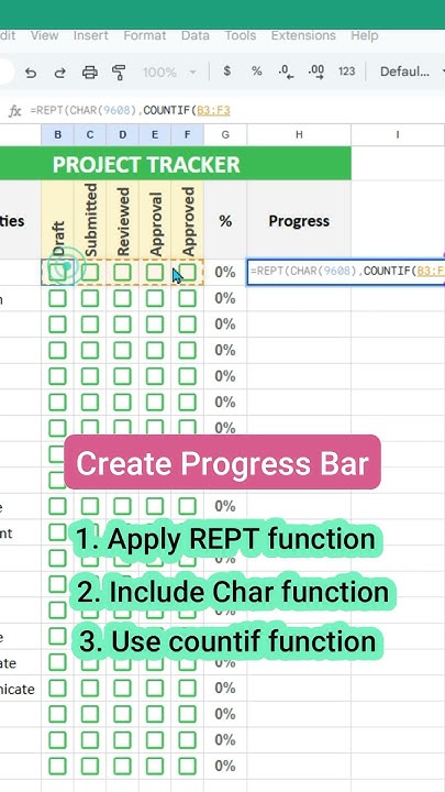 Create project tracker like a pro #shorts #excel #exceltips #exceltutorial - YouTube
