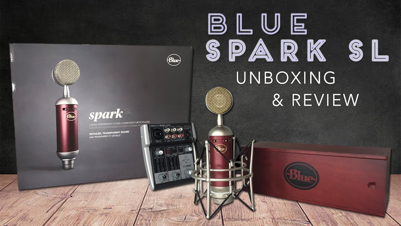 UNBOXING BLUE SPARK SL,focusrite scarlett 2I2 (microphone,table de ...