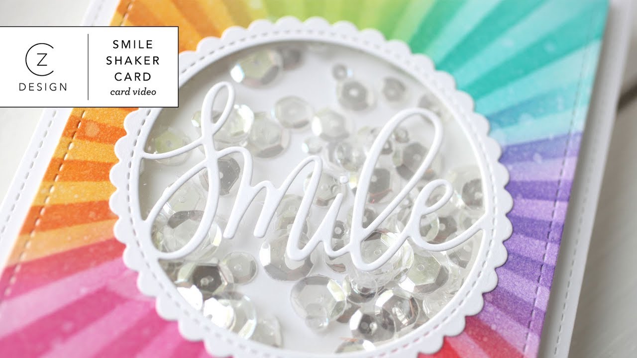 Rainbow Shaker Card - YouTube