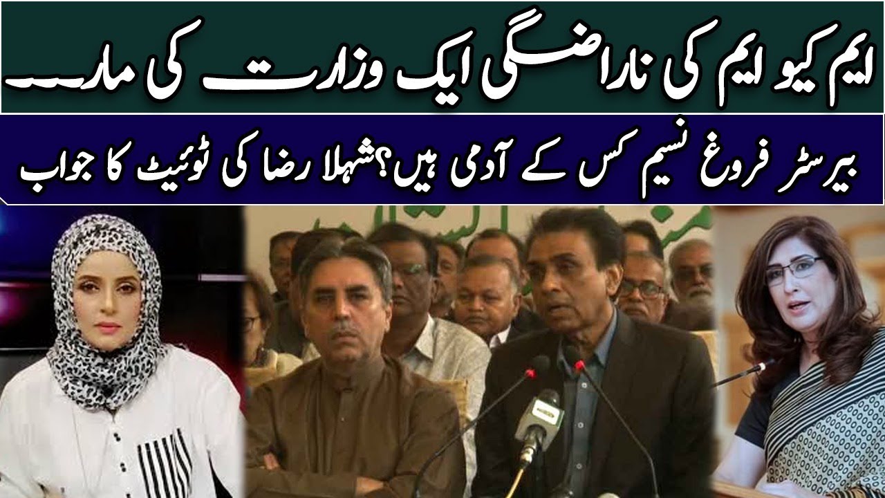 Shehla Raza's Tweet || MQM's reconciliation with Imran Khan government ...