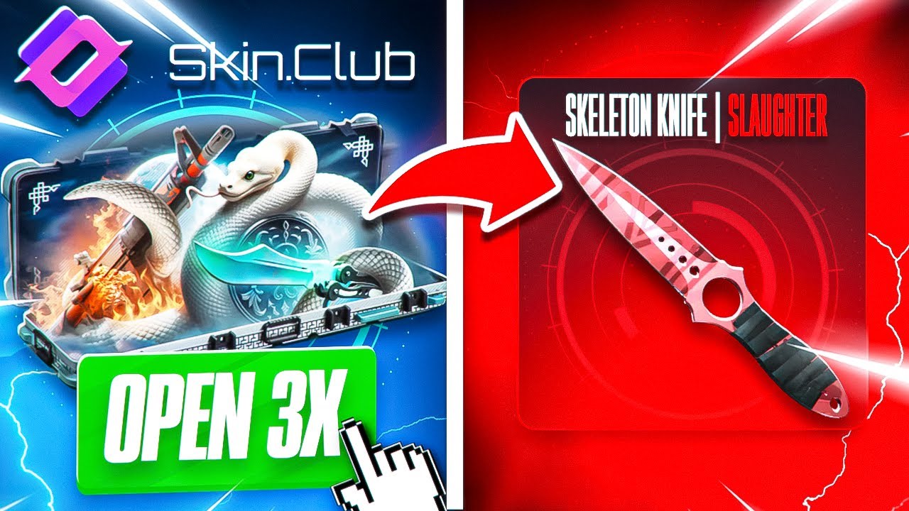 SKINCLUB HUNTING THE SKELETON KNIFE ? (SKINCLUB PROMO CODE 2025) - YouTube