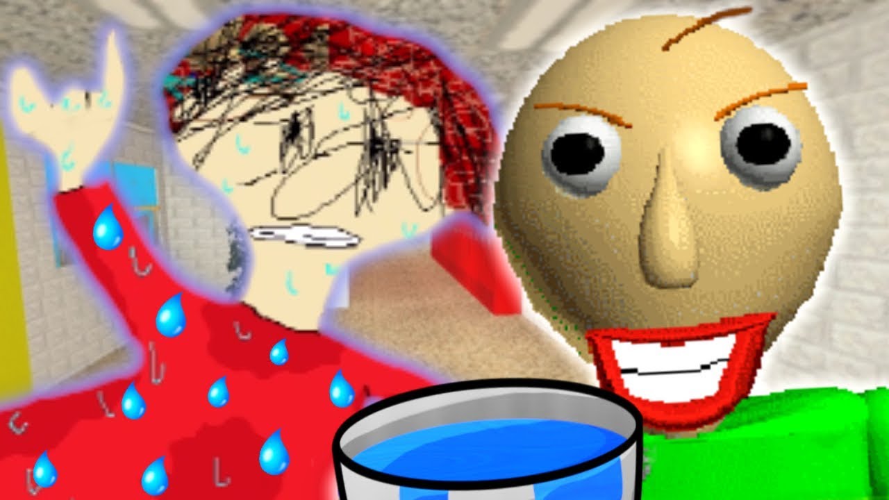BALDI CHASED ME WITH AN ICE BUCKET! | Baldi's Basics Ice Bucket ...