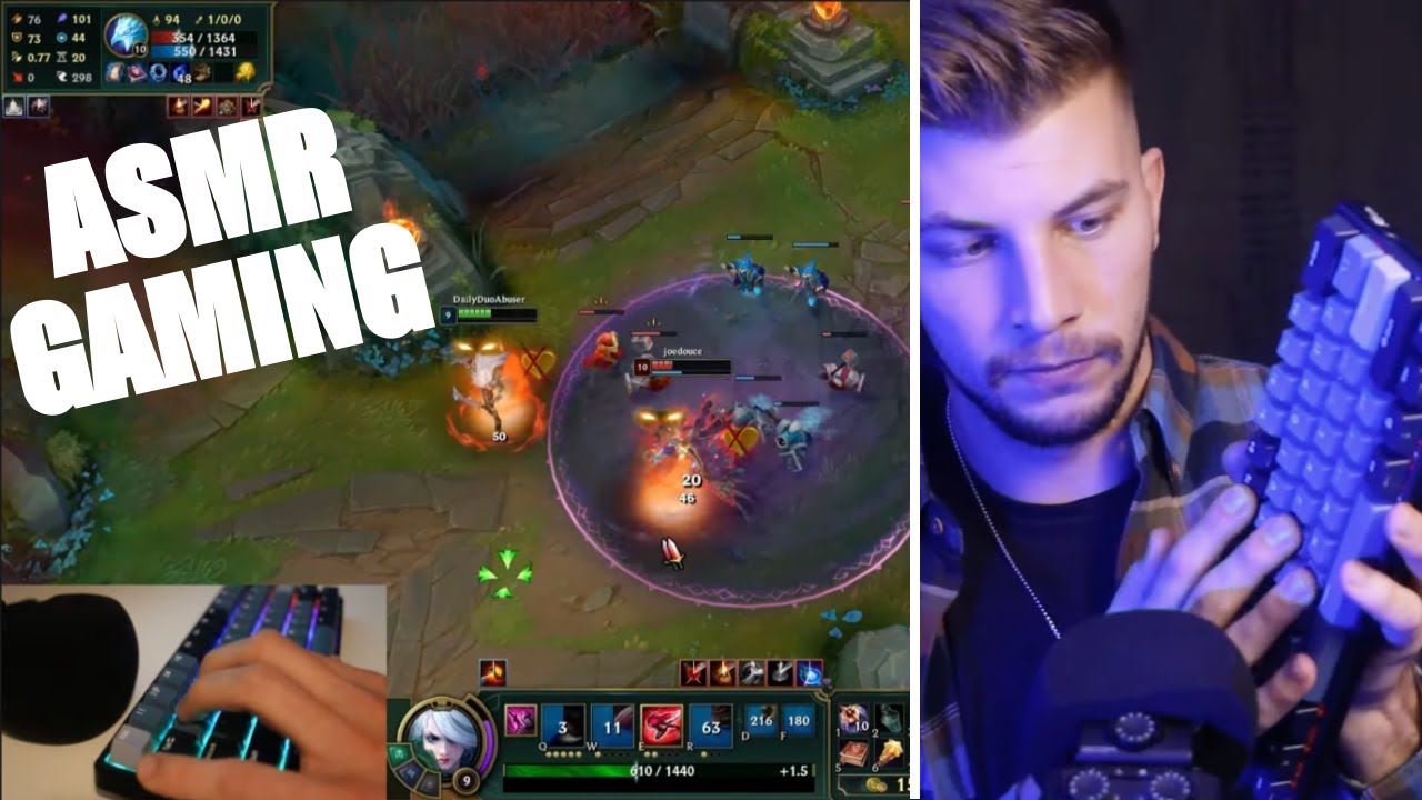 ASMR Gaming | Playing League of Legends | Keyboard & Mouse Clicking ...