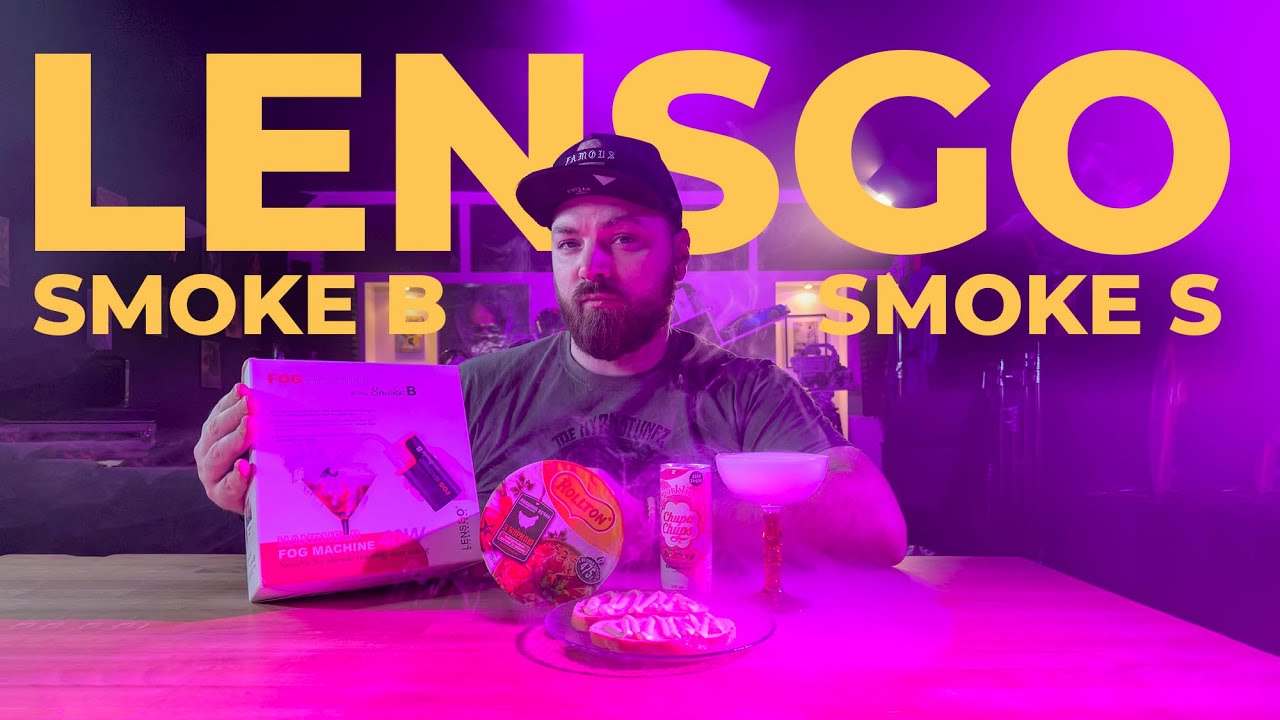 LENSGO генератор диму Smoke B, Smoke S Handheld Fog Machine - YouTube