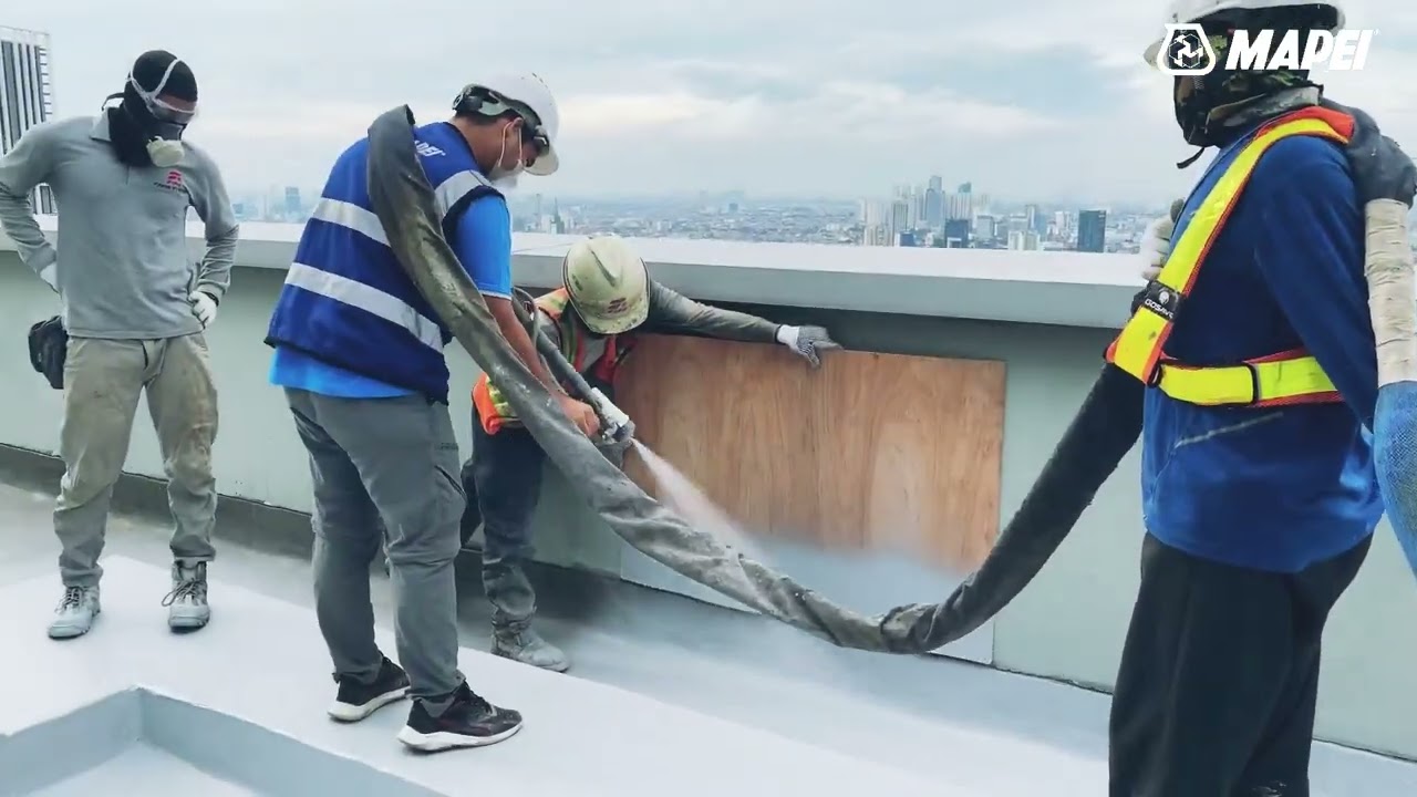 PURTOP 1000 - Waterproofing Polyurea Murni, SCBD Project - YouTube