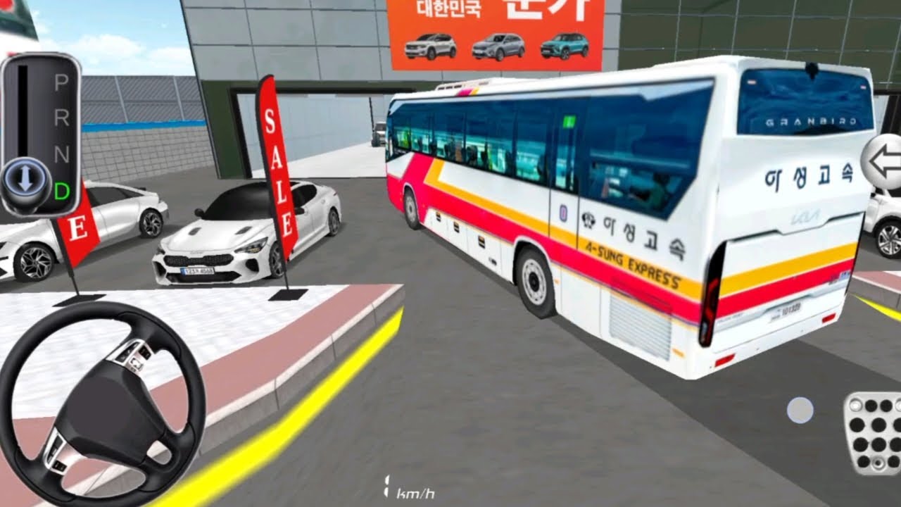 New Kia Asung Daewoo Express Bus Funny Driver | 3D Driving Class ...